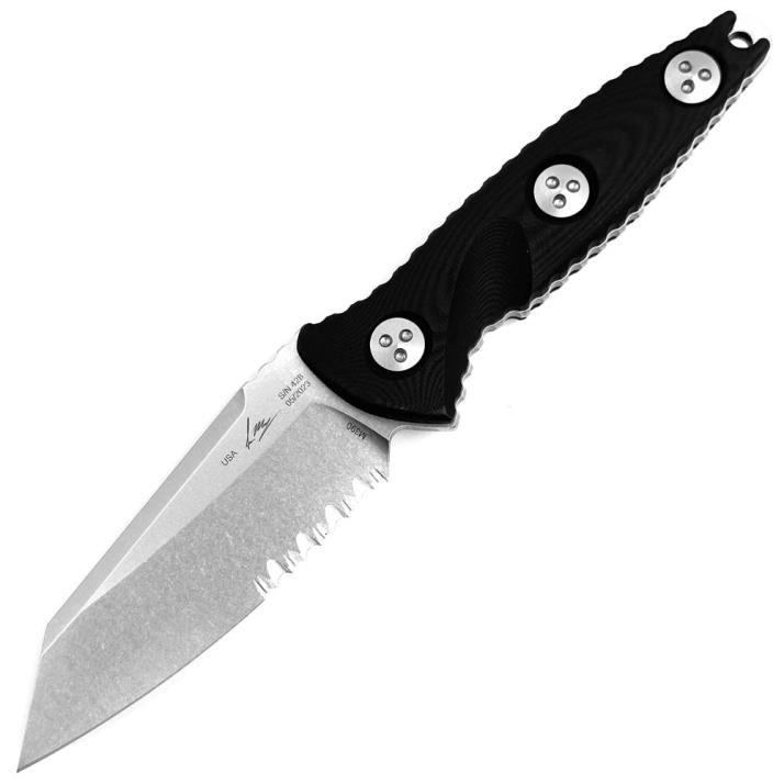 Microtech Socom Alpha Mini Warcom Black Fixed Blade Serrated (3.7 ...