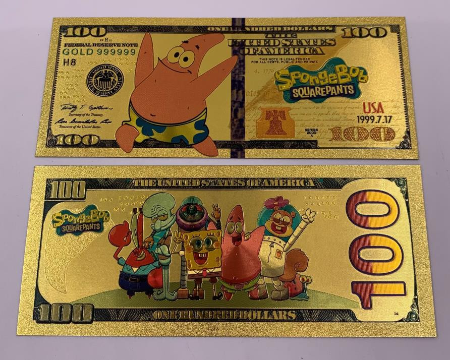 SpongeBob (Patrick Star) Souvenir Coin Banknote - Pure Blades