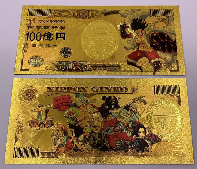 One Piece Anime (Luffy Snake Man) Souvenir Coin Banknote - Pure Blades