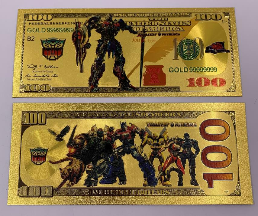 Transformers (Optimus Prime) Souvenir Coin Banknote - Pure Blades