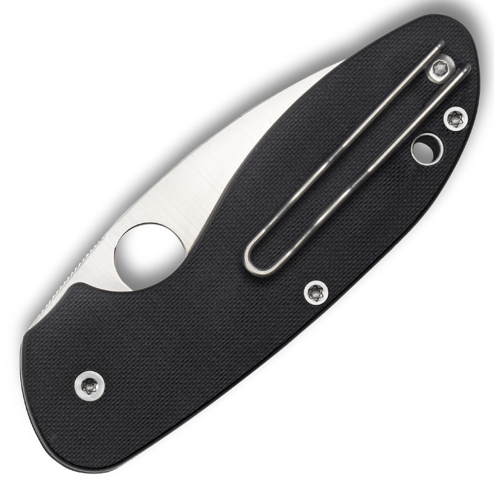 Spyderco Efficient Folding Knife Liner Lock Black G-10 [3.00" Satin ...