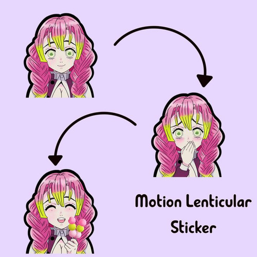 3D Motion Sticker (Demon Slayer) Mitsuri Kanroji - Pure Blades