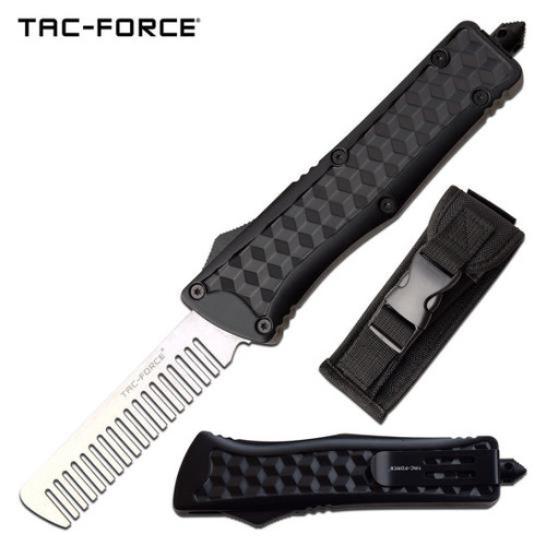 Tac-Force Carbon OTF Beard Comb - Pure Blades