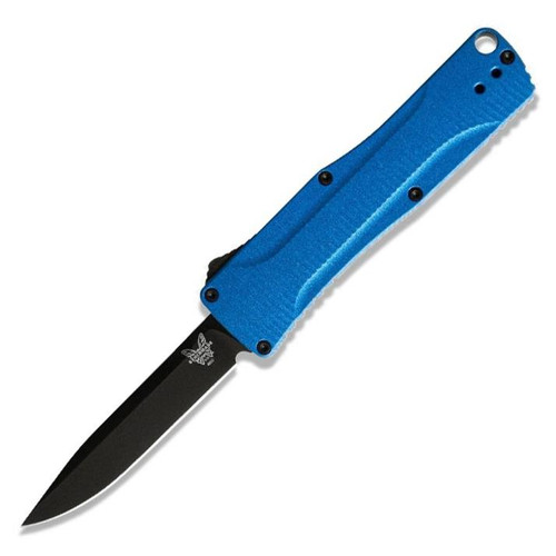Benchmade Om Double-Action OTF Automatic Knife Blue Aluminum [2.475 ...