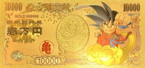 DBZ Anime (Kid Goku) Souvenir Coin Banknote - Pure Blades