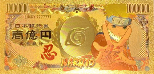 Naruto Anime (Naruto) Souvenir Coin Banknote - Pure Blades