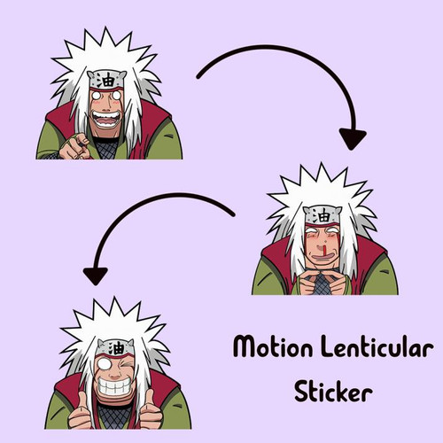 3D Motion Sticker (Naruto) Jiraiya - Pure Blades