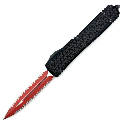 Microtech Ultratech Sith Lord Black OTF Knife Double Edge Double Full ...