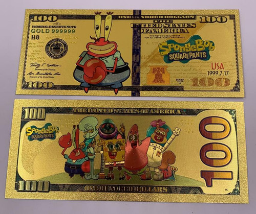 SpongeBob (Eugene H. Krabs) Souvenir Coin Banknote - Pure Blades