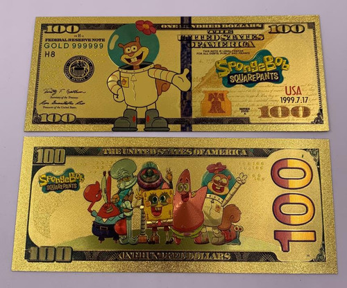 SpongeBob (Sandra "Sandy" Cheeks) Souvenir Coin Banknote - Pure Blades