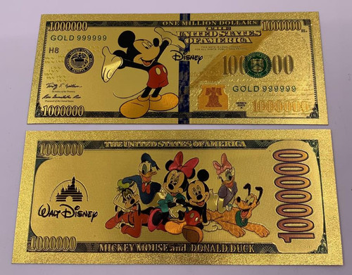 Disney (Mickey Mouse) Souvenir Coin Banknote - Pure Blades