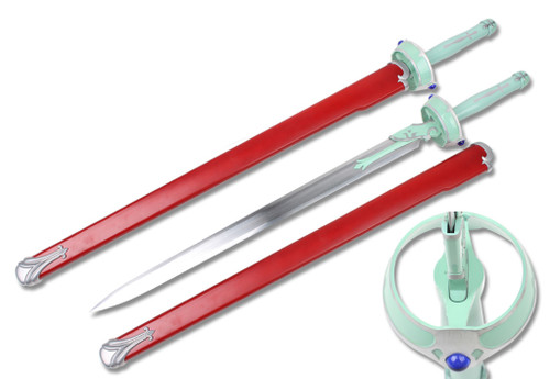 Sword Art Online Anime Asuna Sword with Red Scabbard | Pure Blades
