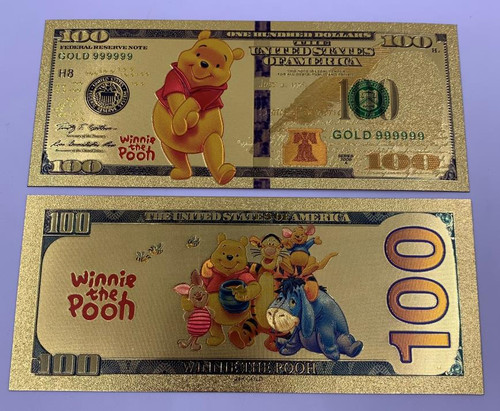 Disney Winnie the Pooh (Pooh) Souvenir Coin Banknote - Pure Blades