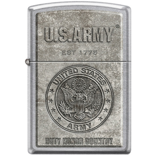 US Army Street Chrome Zippo - Pure Blades