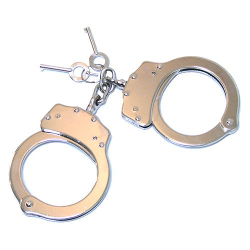 Silver Handcuffs Double Lock | Pure Blades