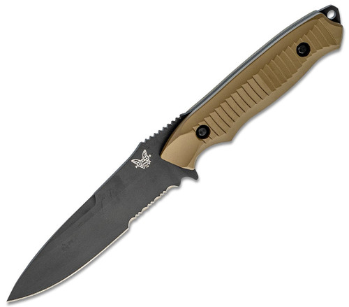 Benchmade Nimravus Fixed Blade Aluminum [4.50" Tan 154CM] 140 - Pure Blades