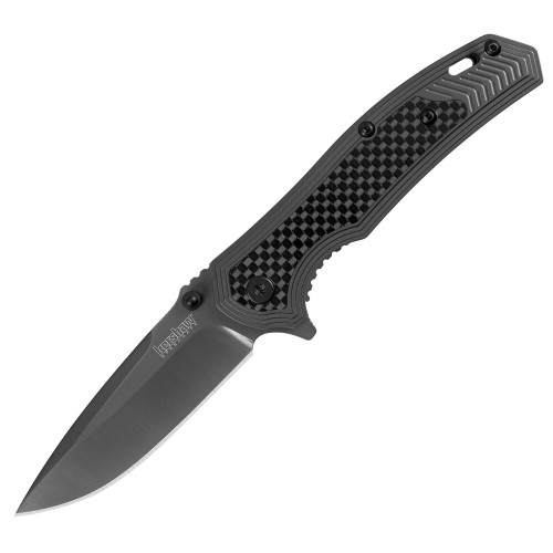 Kershaw Fringe Spring Assisted Knife Gray Carbon Fiber/Stainless Steel ...