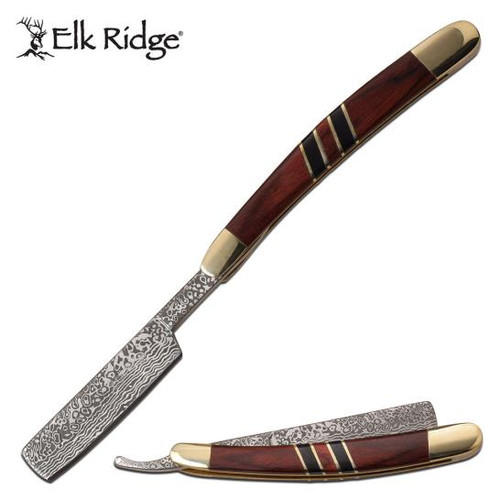Elk Ridge - Shaving Razor - Pakkawood - Pure Blades