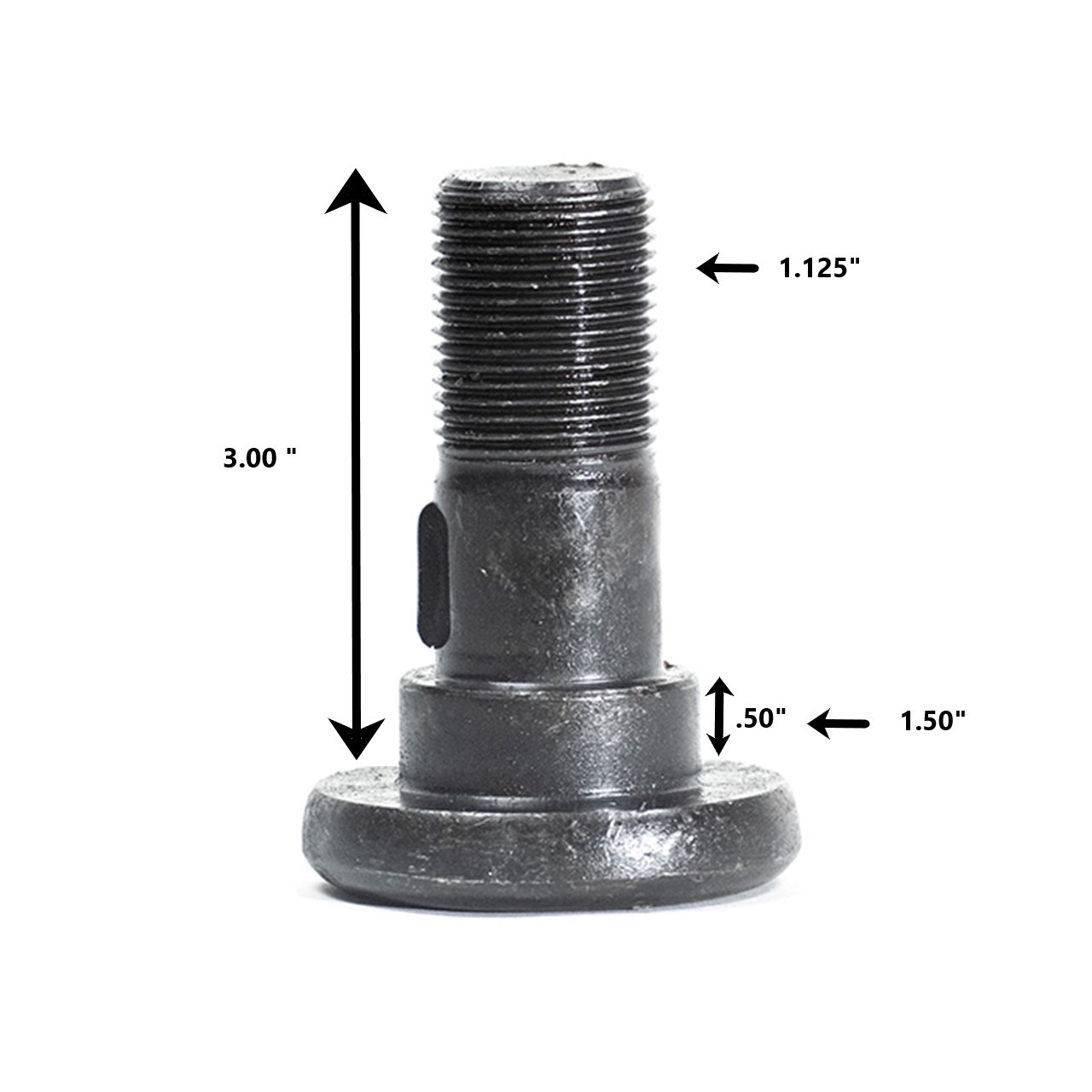 Universal Replacement 3" x 1.125" Rotary Cutter Bolt with Long Shank ...