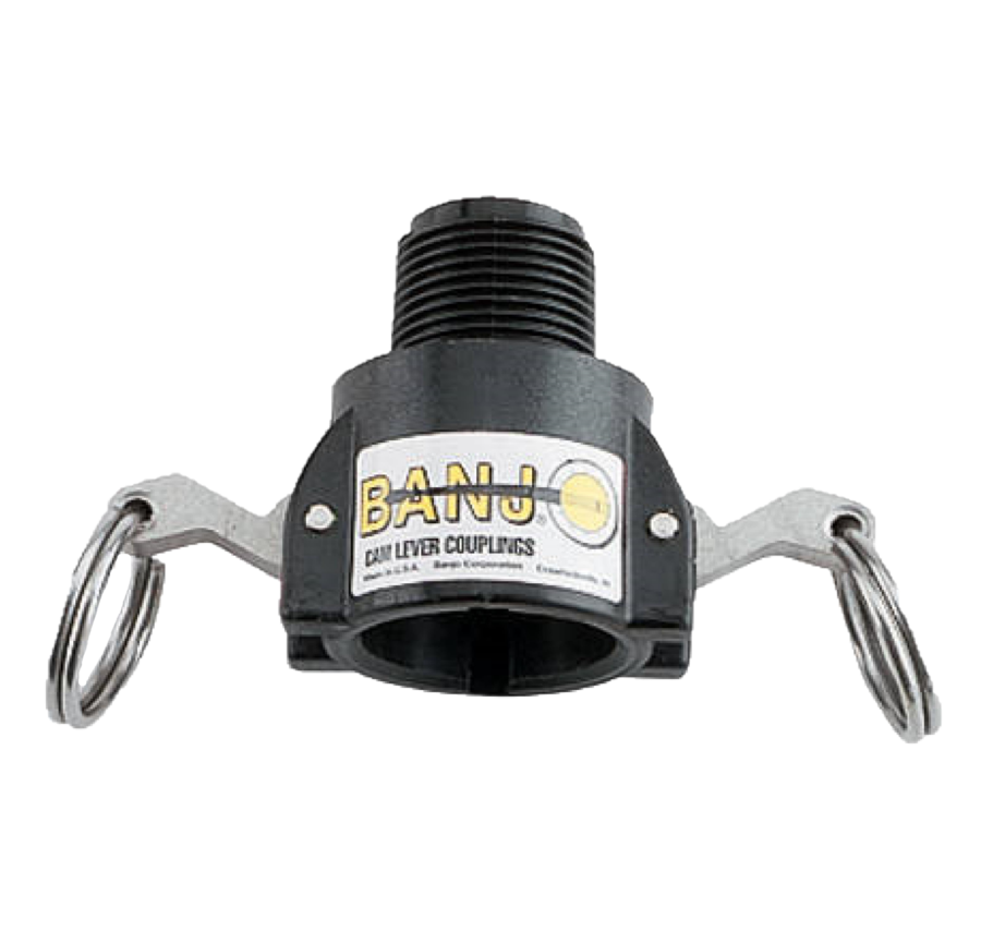 Banjo Poly Cam Lever Coupling 3/4" Coupler x 3/4" Male Thread Max PSI ...