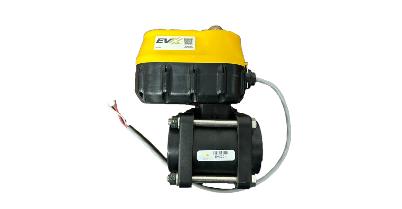 2" Banjo Electronic Poly 12VDC Standard Port Actuated Ball Valve 4 Bolt ...