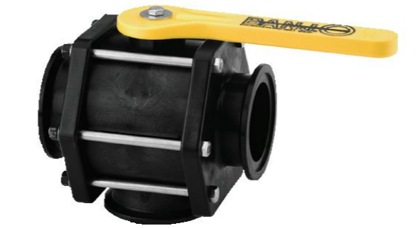 Banjo 3" 3-Way Bottom Load Polypropylene Manifold Valve 300 Max PSI ...