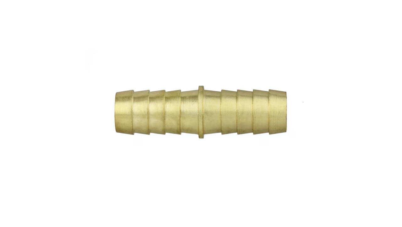 Pressure Connections Brass Hose Mender 3/8" x 3/8" Hose Barb | 178-06 ...