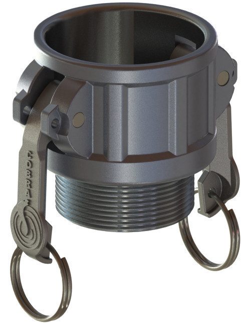Campbell Fittings 2" Male NPT Part B Cobra Cam Lever Coupling | B-ALS ...