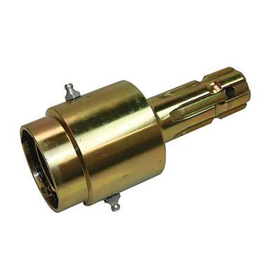 Over-Running Coupler 1-3/8" 6 Spline Male & Female Extends PTO 4-1/2 ...