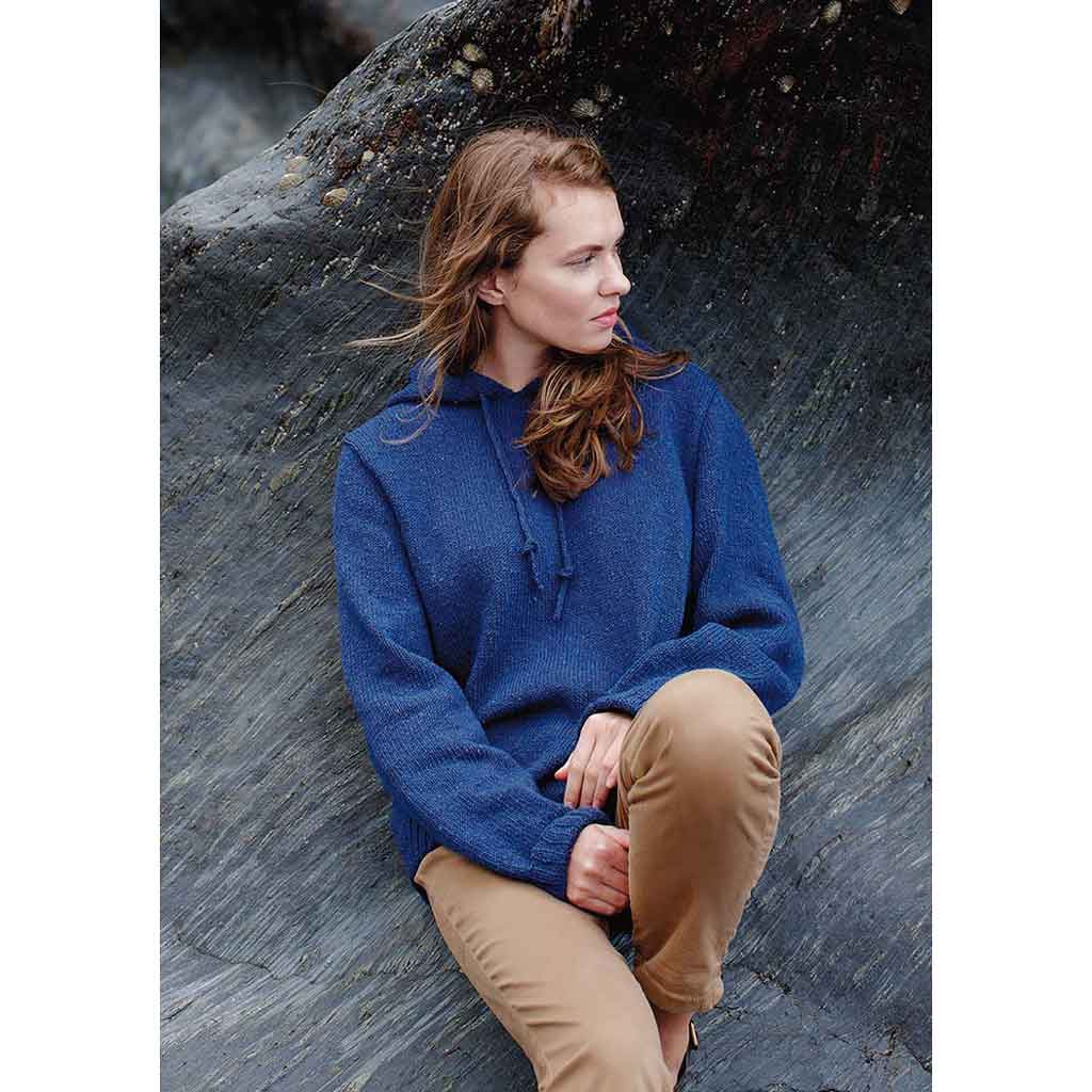 Rowan Fishbone Sweater PDF Pattern using Denim Revive | Outback Yarns