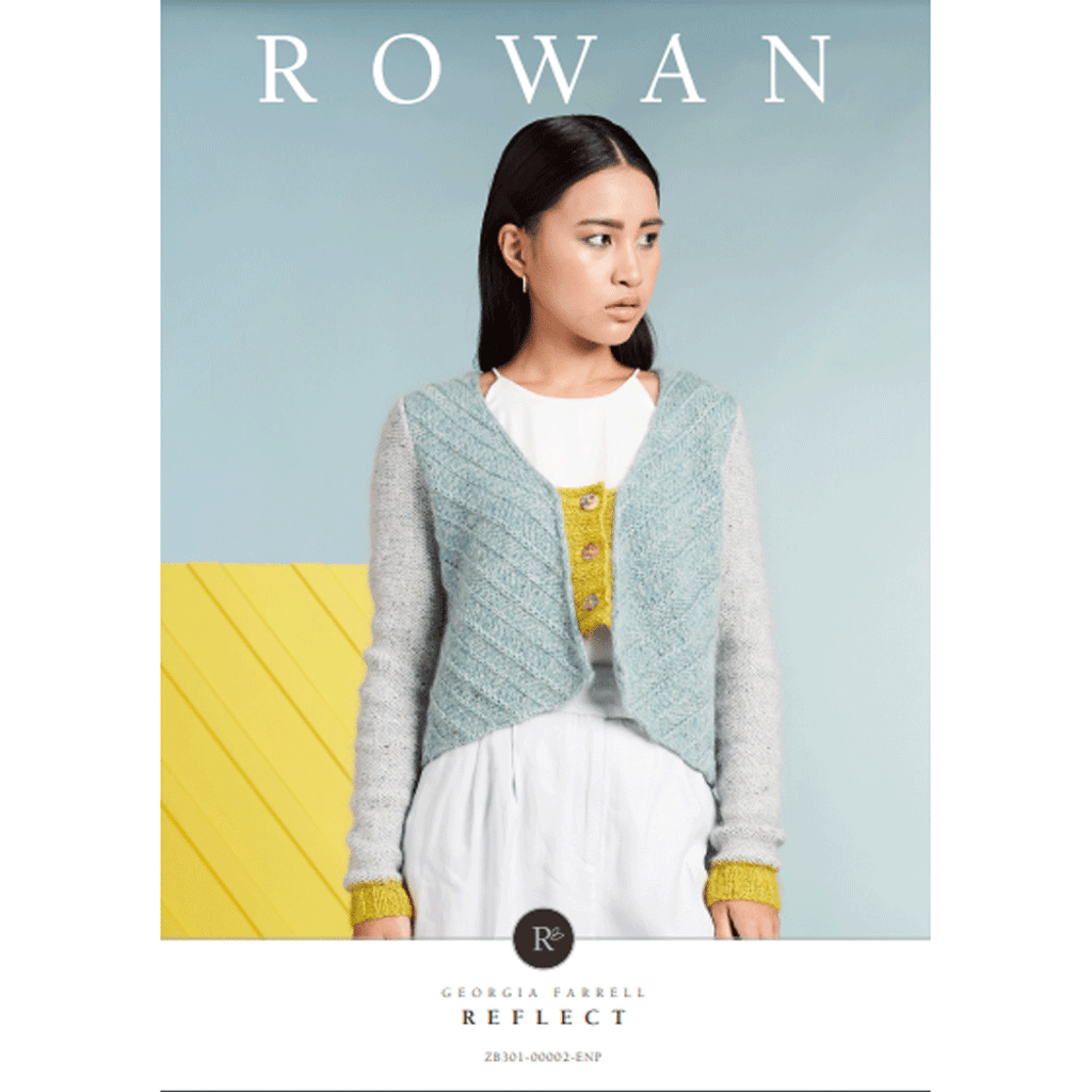 Rowan Ladies Reflect Cardigan Knitting Pattern Using Felted Tweed And