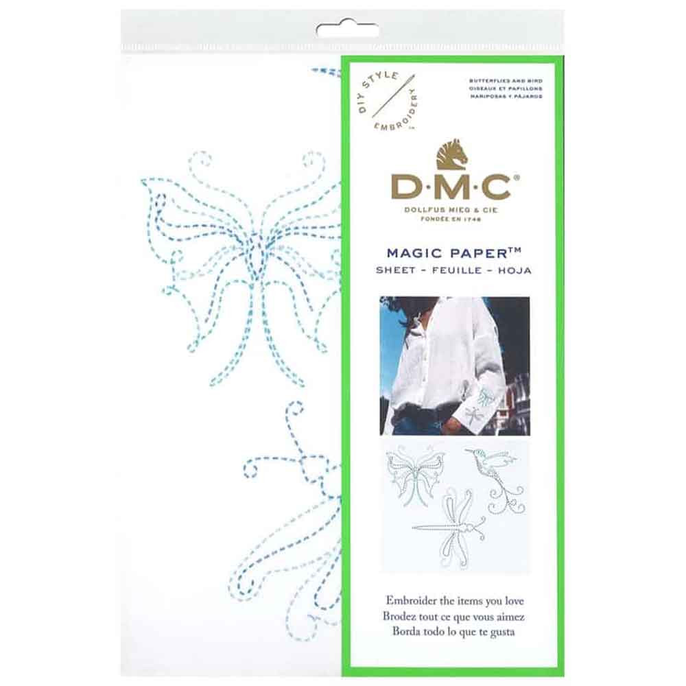 DMC | Magic Paper | A5 Embroidery Transfer Paper | Cactus | Outback Yarns