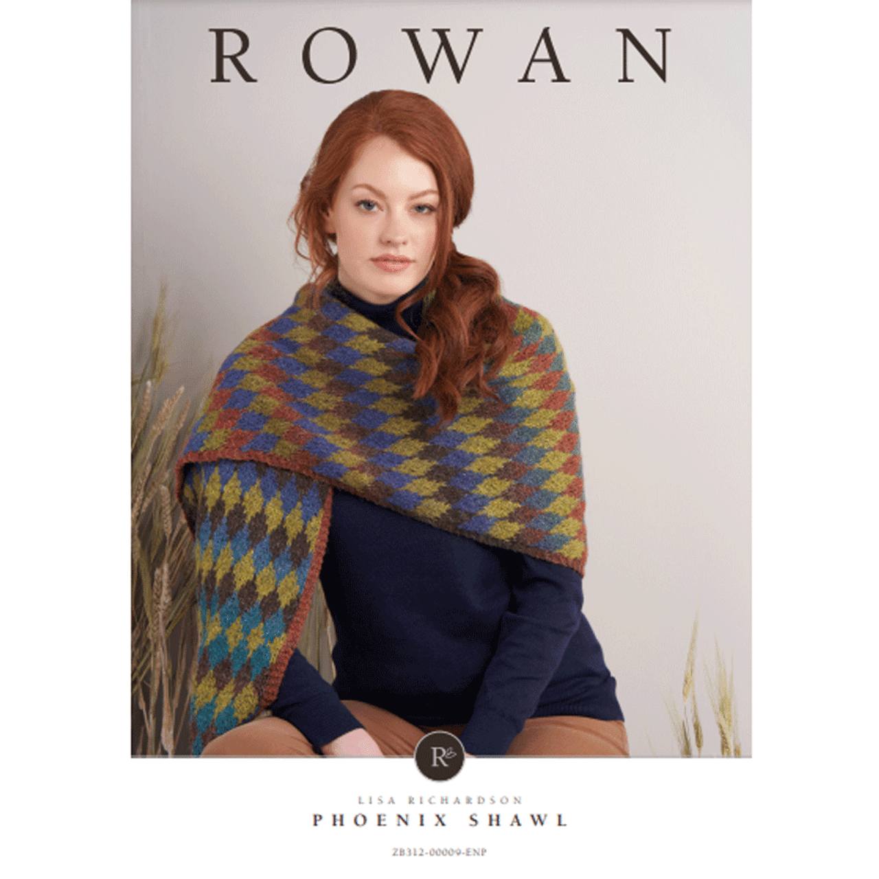 Rowan Ladies Phoenix Shawl Knitting Pattern Using Felted Tweed Colour