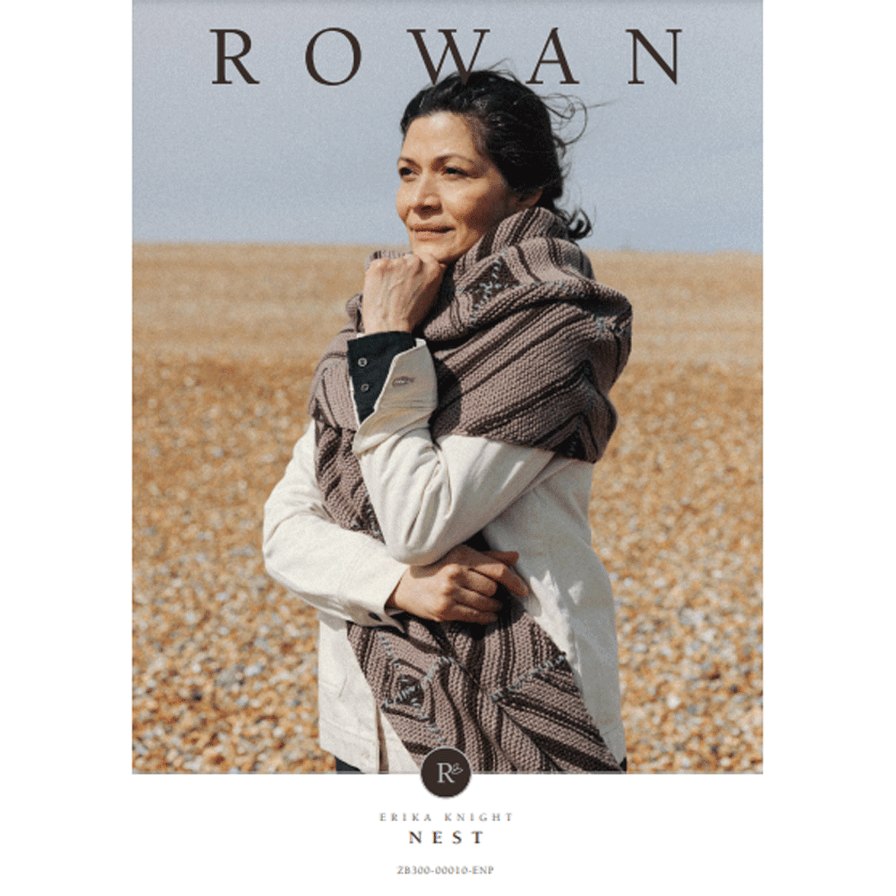 Rowan Womens Nest Shawl Knitting Pattern Using Pebble Island Outback