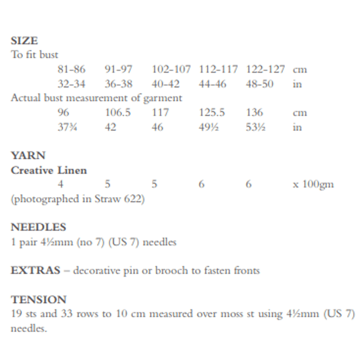 Rowan Womens Butternut Cardigan Knitting Pattern Using Creative Linen