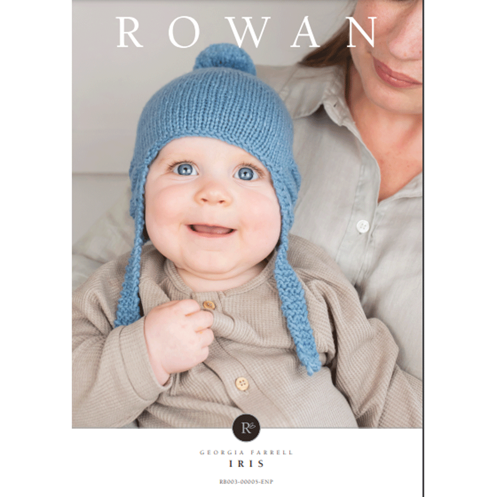 Rowan Babies Iris Bonnet Knitting Pattern using Cotton Wool | Outback Yarns