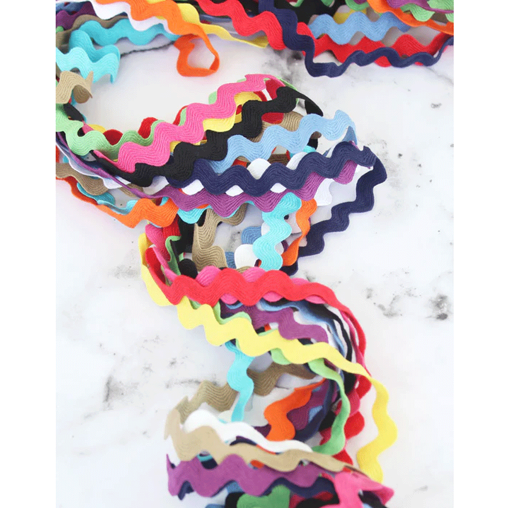 Ric Rac | 8mm | Essential Trimmings | Various Colours | Outback Yarns