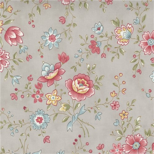 Promenade | 3 Sisters | Moda Fabrics | 44281-12 | Tea Rose Floral ...