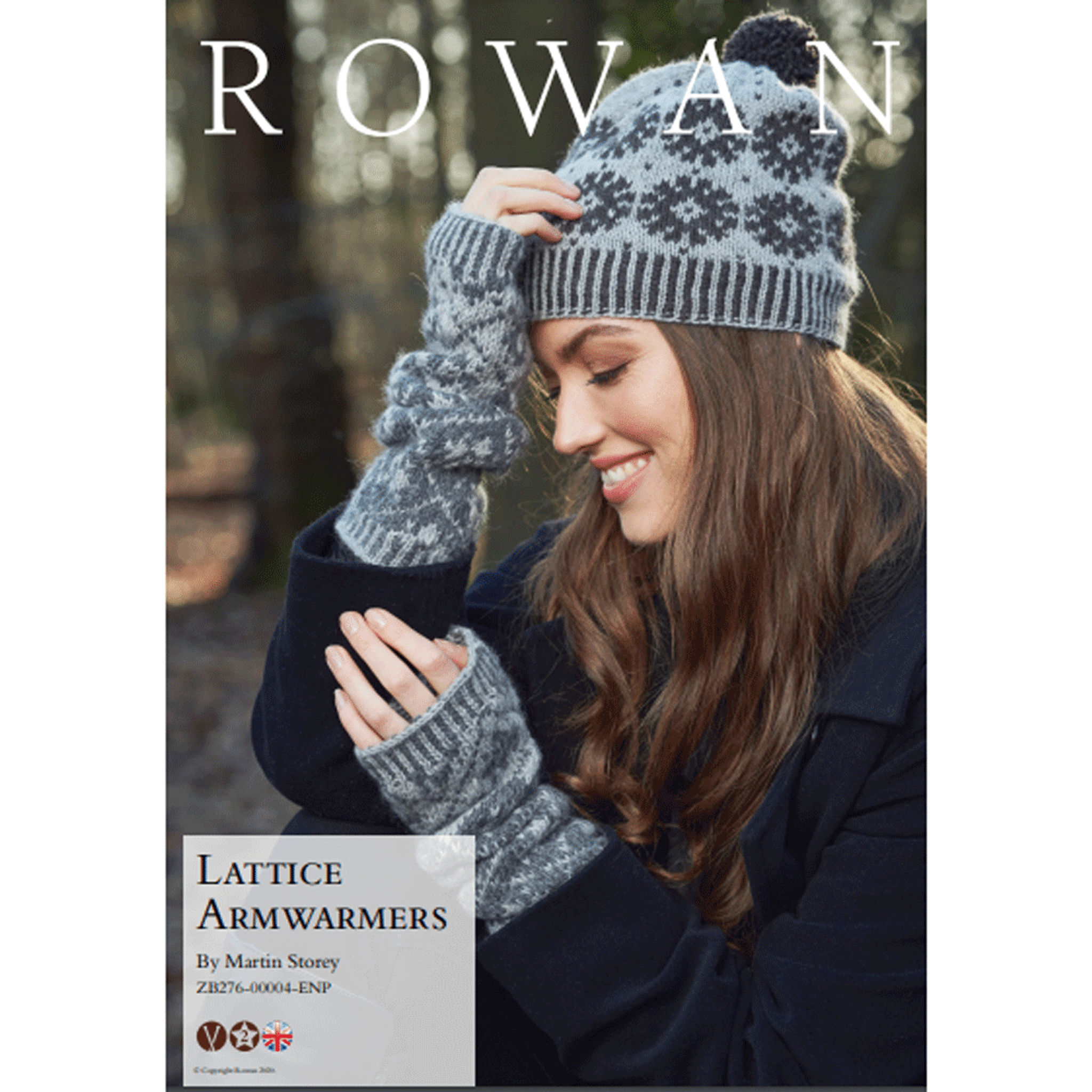 Rowan Womens Lattice Armwarmers Knitting Pattern Using Alpaca Soft Dk