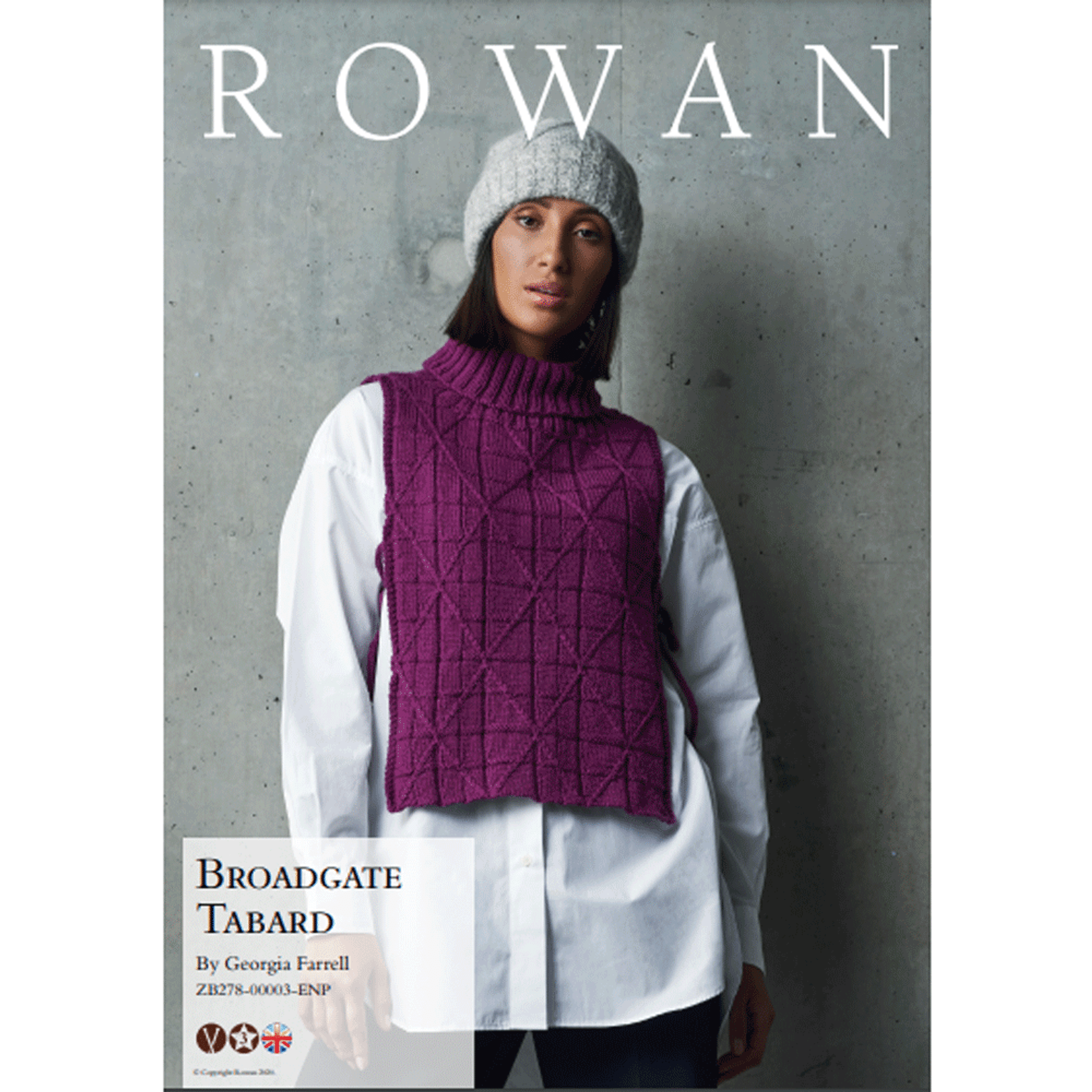 Rowan Womens Broadgate Tabard Knitting Pattern Using Alpaca Soft Dk