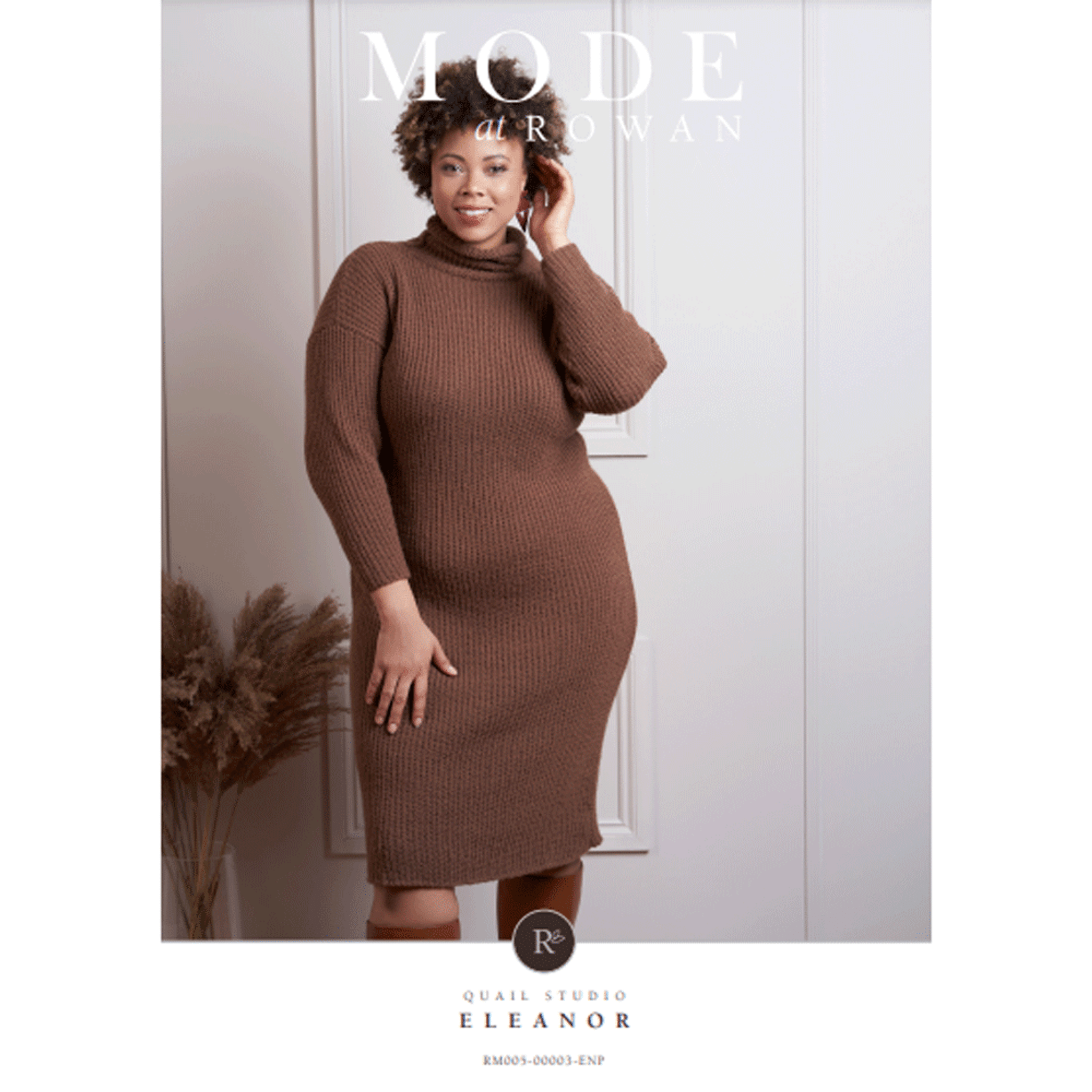 Rowan Womens Eleanor Dress Knitting Pattern Using Alpaca Soft Dk