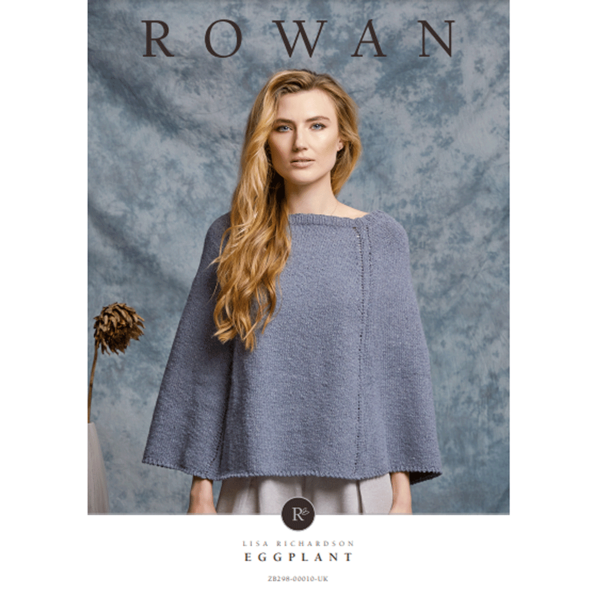 Rowan Womens Eggplant Poncho Knitting Pattern Using Denim Revive