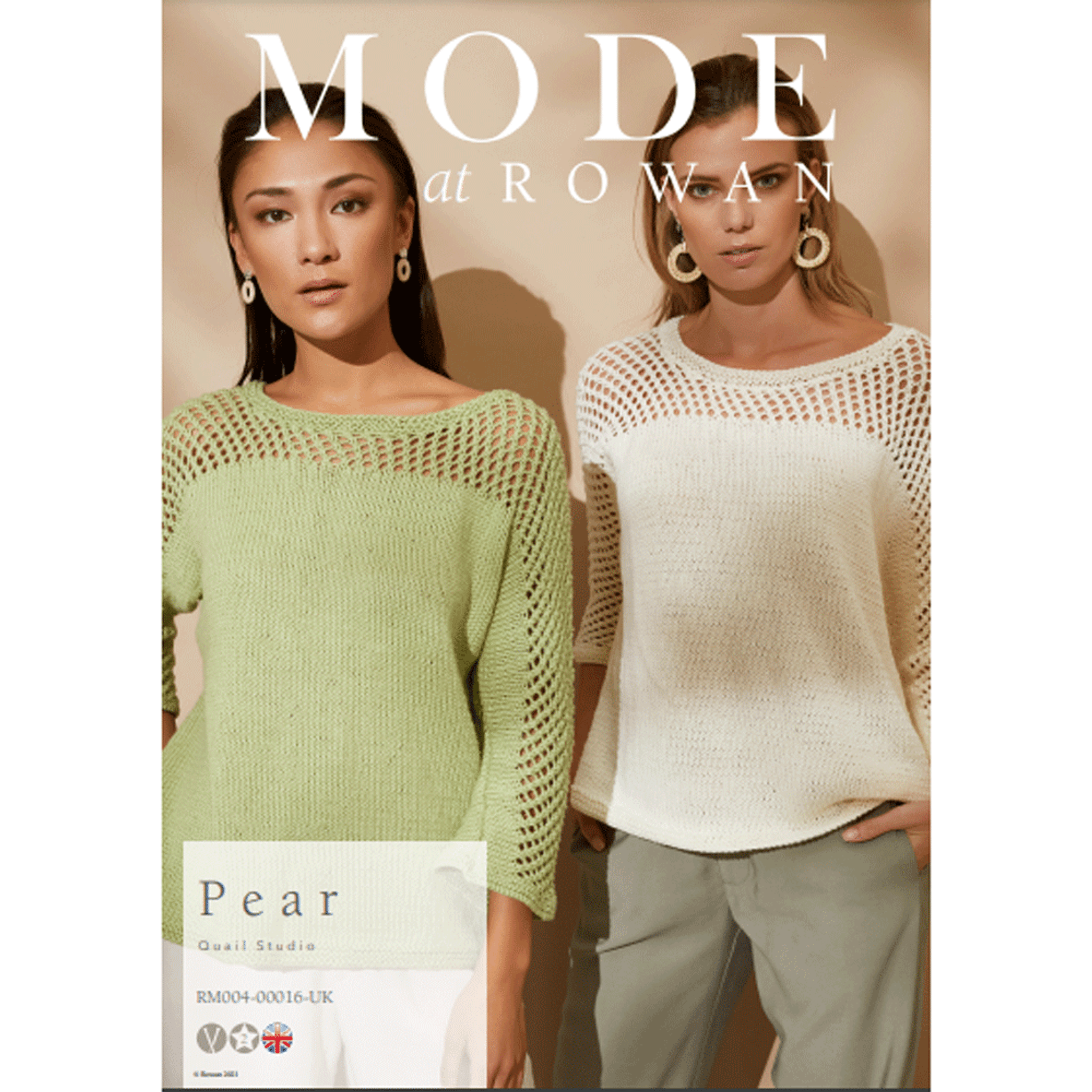Rowan Ladies Pear Sweater Knitting Pattern Using Handknit Cotton