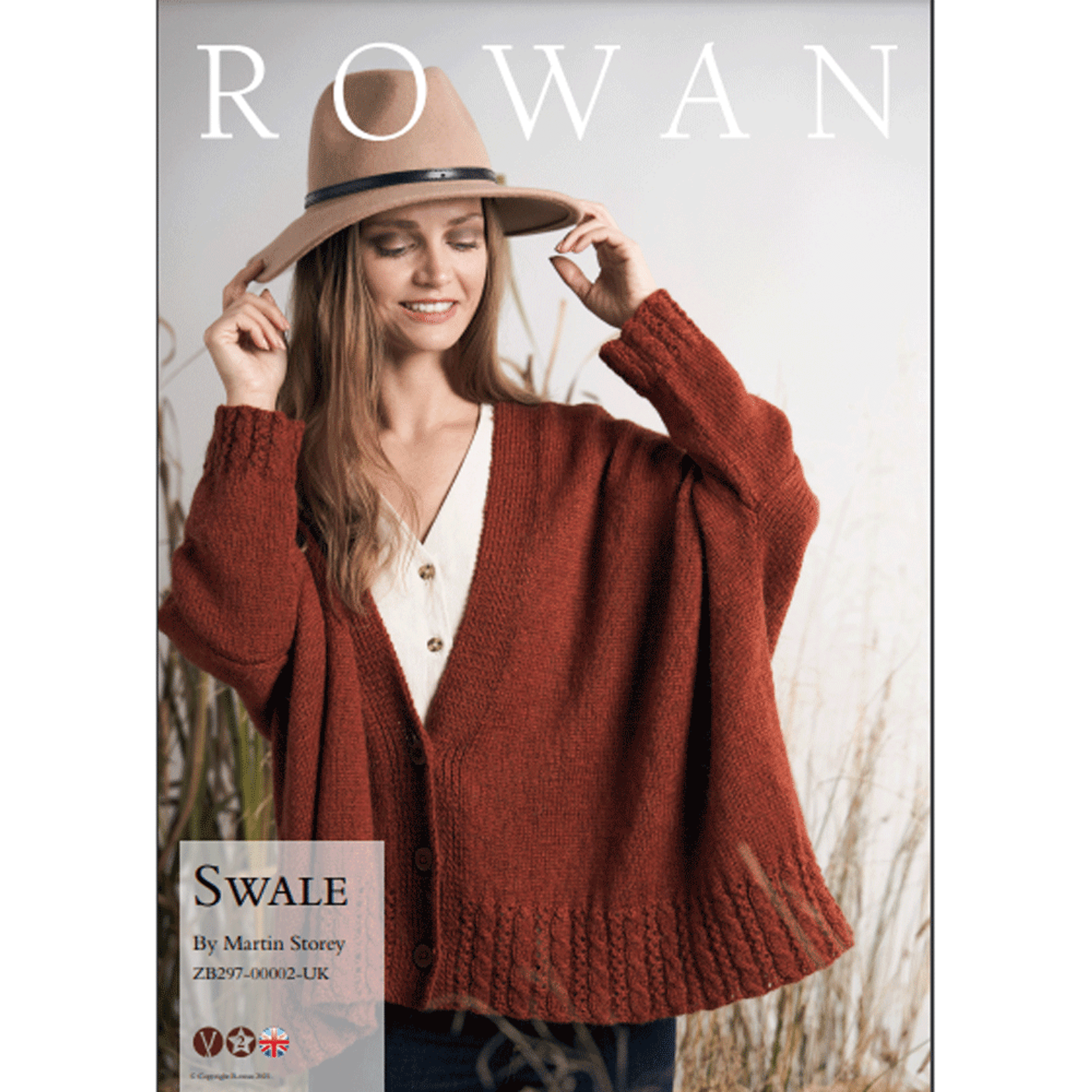 Rowan Ladies Swale Cardigan Knitting Pattern Using Moordale Outback Yarns