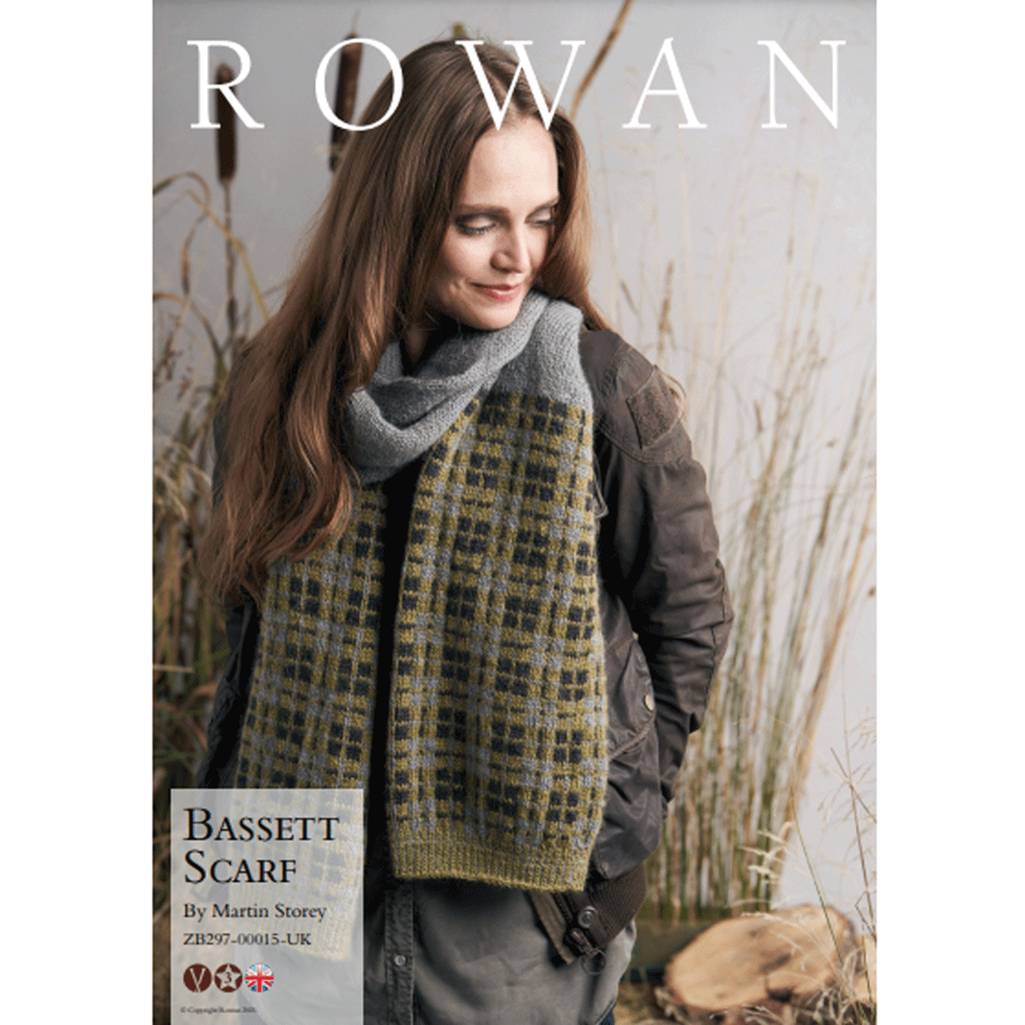 Rowan Ladies Bassett Scarf Knitting Pattern Using Moordale Outback Yarns