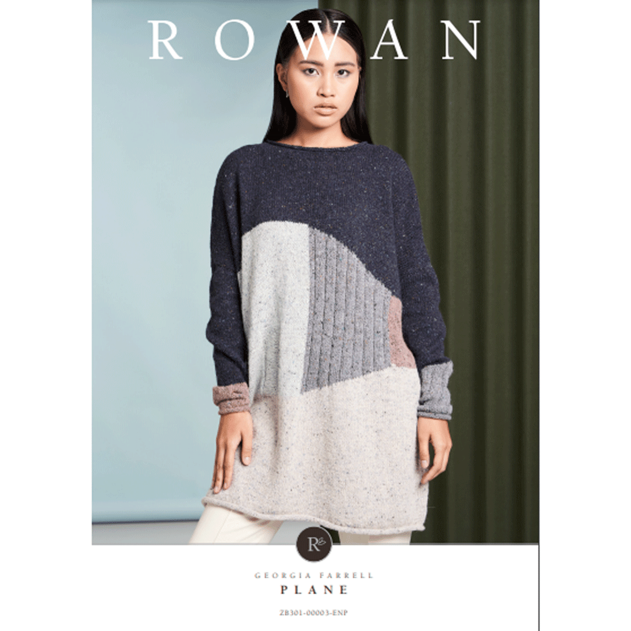 Rowan Ladies Plane Tunic Knitting Pattern Using Felted Tweed Outback