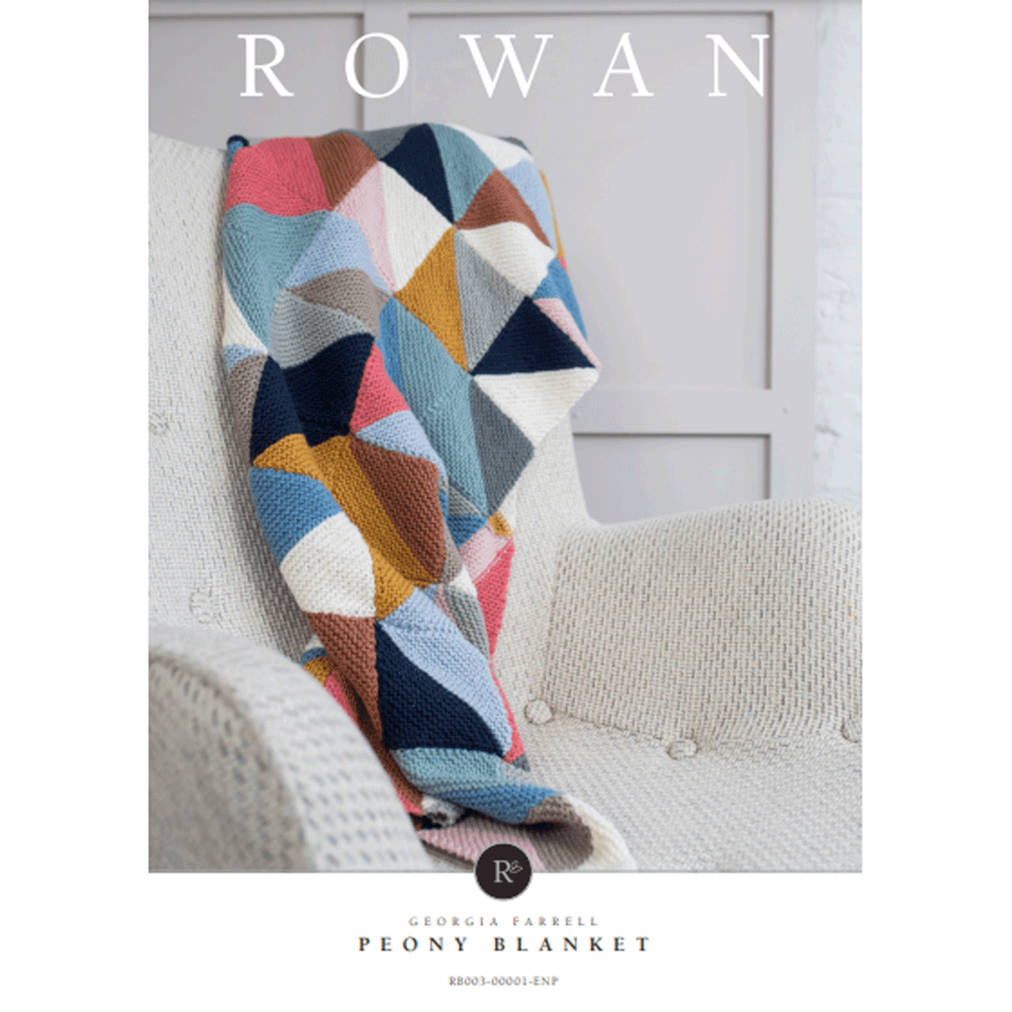 Rowan Home Peony Blanket Knitting Pattern Using Cotton Wool Outback Yarns