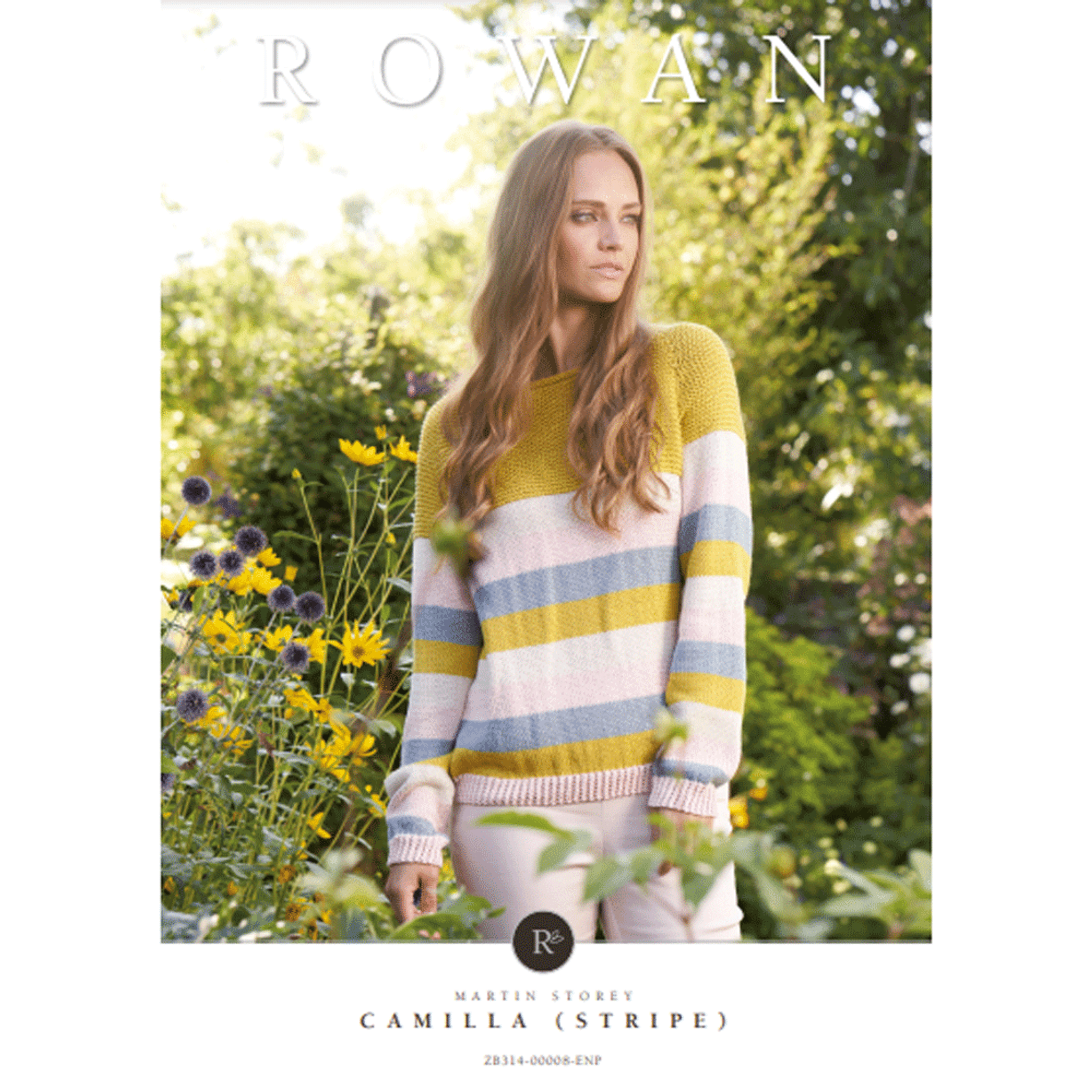 Rowan Womens Camilla Striped Sweater Knitting Pattern Using Summerlite