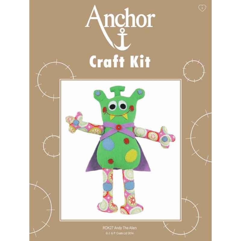 Anchor Craft Sewing Kit | Andy the Alien | Outback Yarns