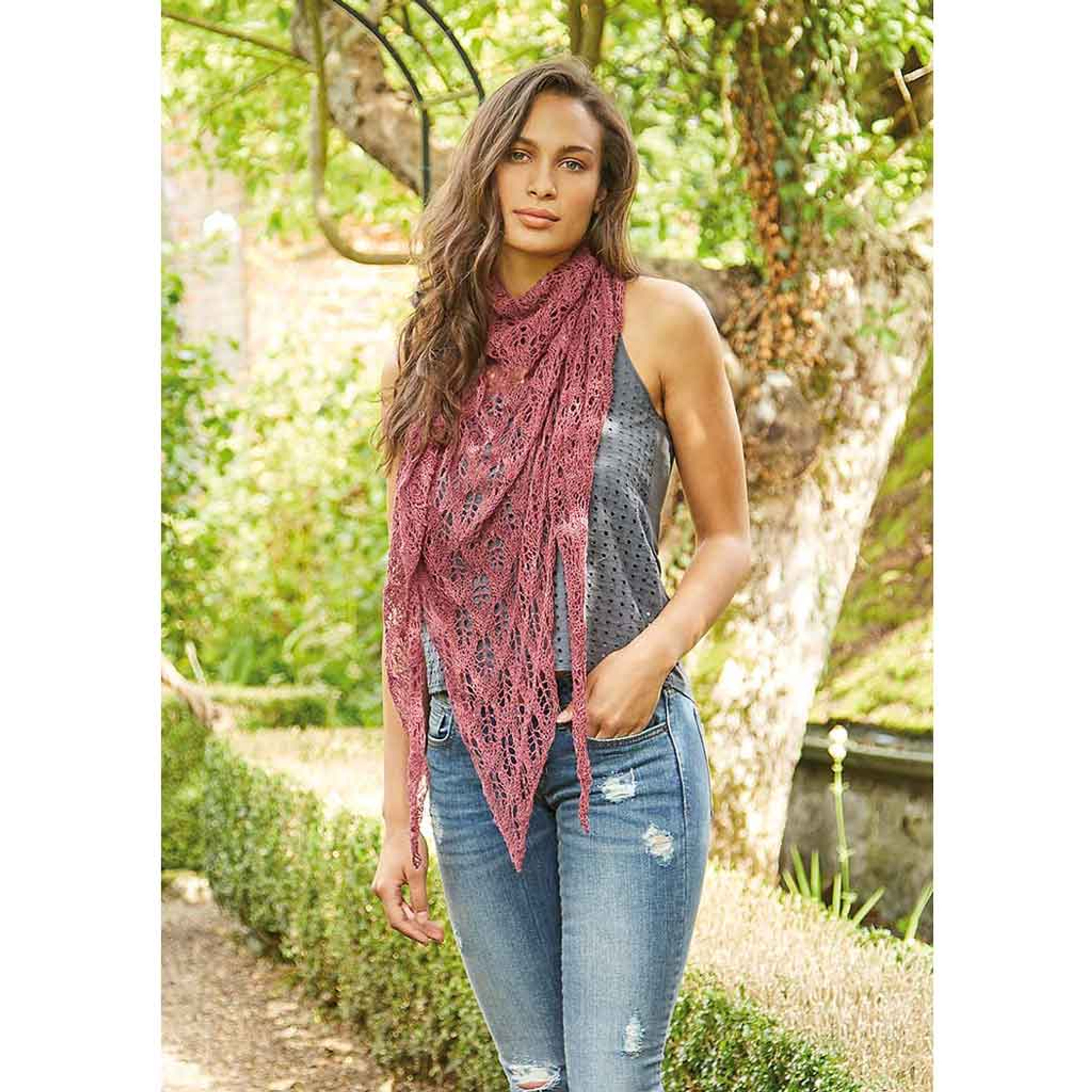 Bressay Hap Wrap Shawl Rowan Fine Lace Yarn Free Downloadable